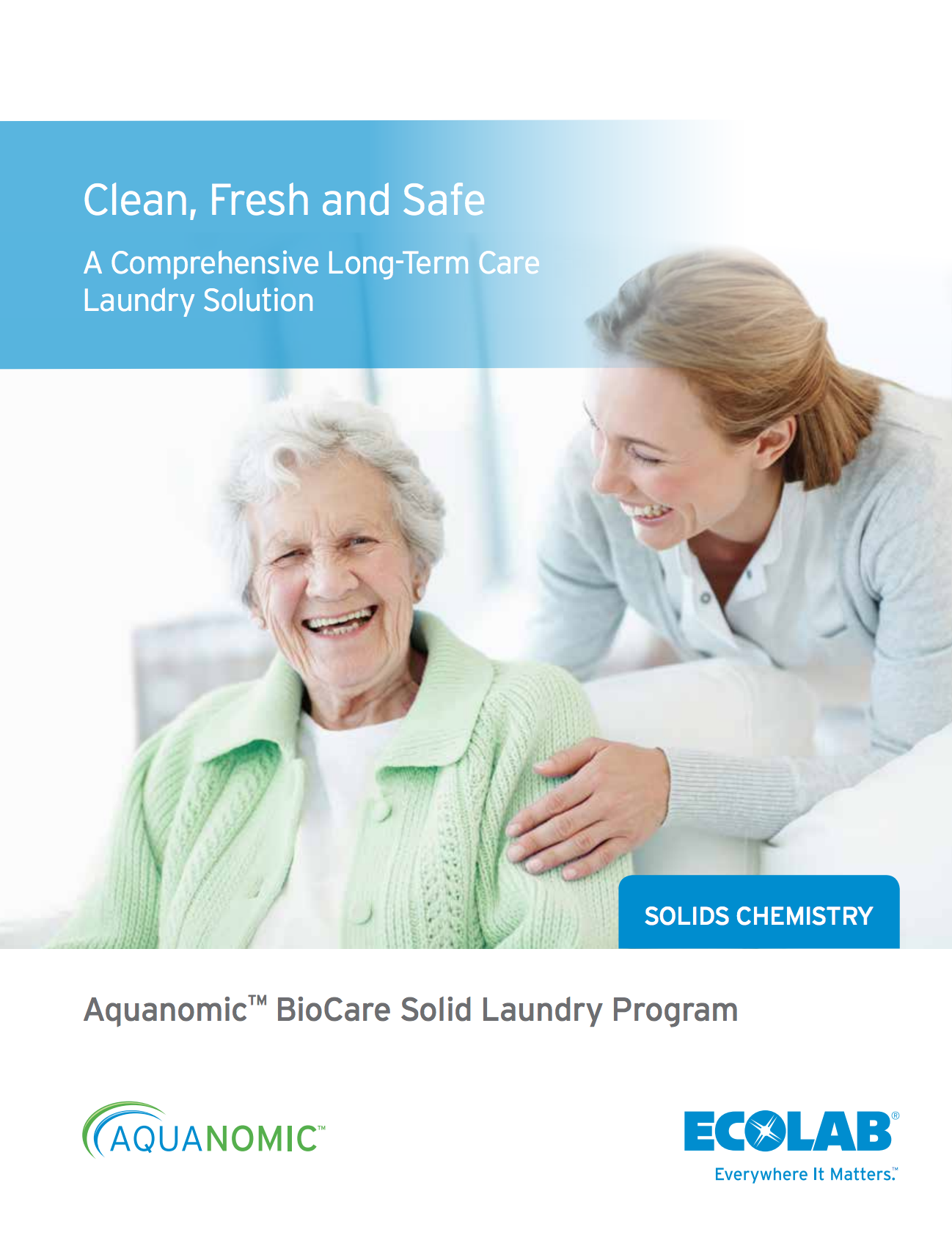 Aquanomic BioCare Solid Laundry Program Brochure