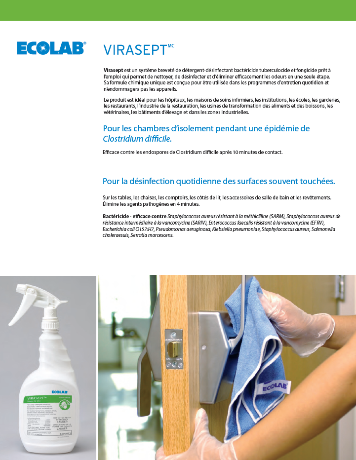 Virasept Sell Sheet (French)