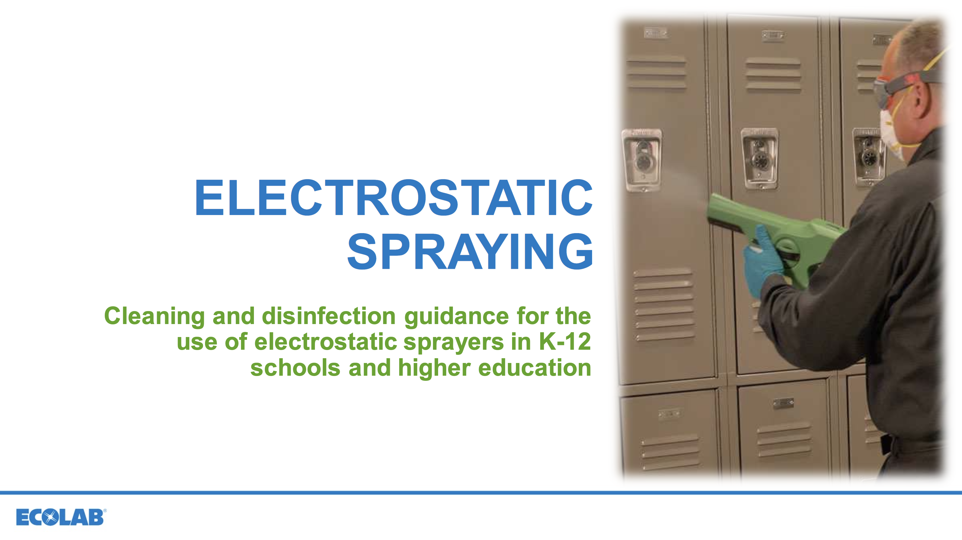 Ecolab Electrostatic Spraying Procedure Guidance for Education